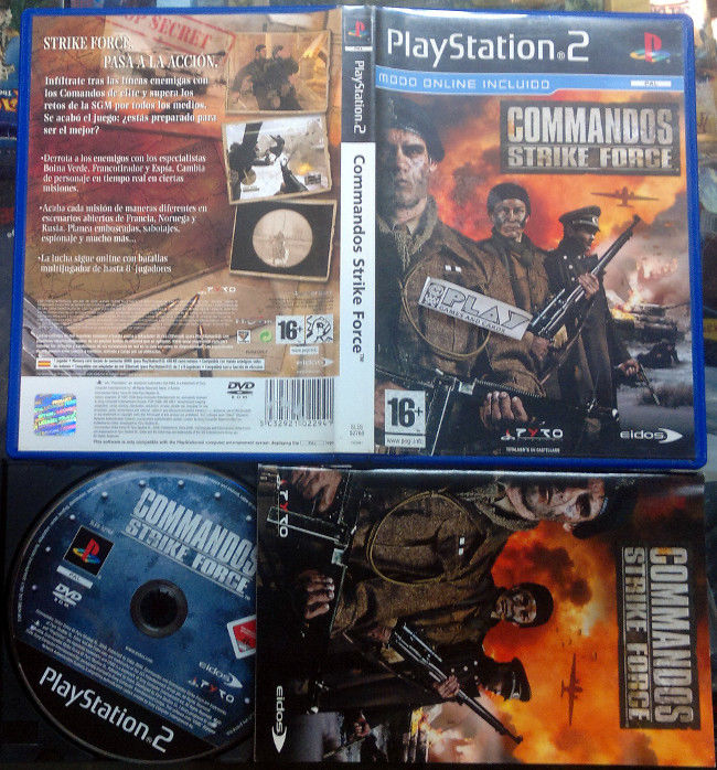 ᐅ GAMIMBO - COMMANDOS STRIKE FORCE PAL ESPAÑA COMPLETO PS2 PLAYSTATION ...